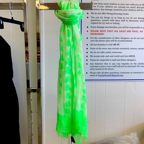 Steve Madden | Accessories | Steve Madden Oversized Wrap Neon Green ...